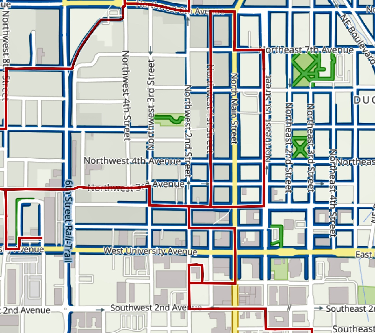 GNV Mural Route map – FreeGNV